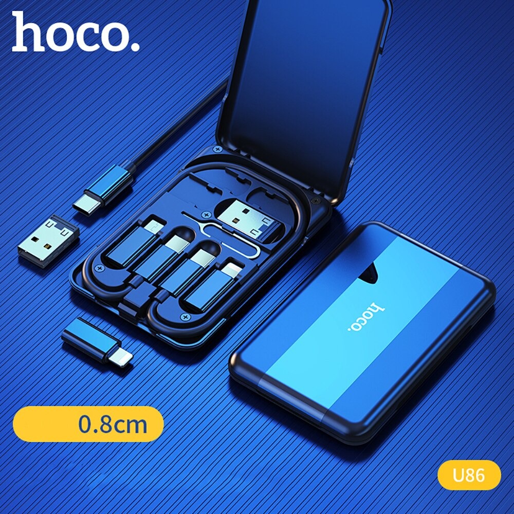 HOCO U86 Multifunctional 3 in 1 Treasure Charging Data Cable Storage ...