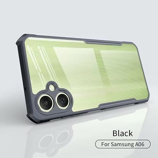 Samsung Galaxy A06 4G Protective Black Border Crystal Clear Xundd ...