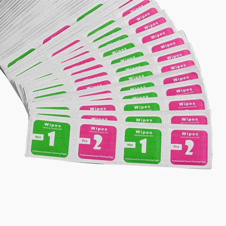 Mobile Glass / Screen Cleaner Tissues 50 pair 100 piece (Wet & Dry ...