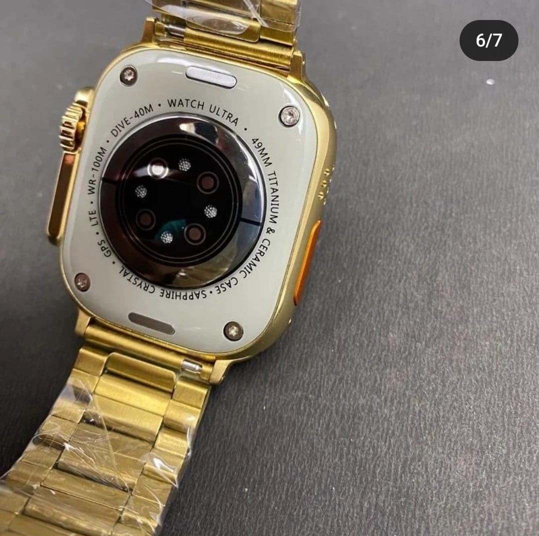 Watch 8 Ultra Gold Edition Smartwatch with Sports Mode 49MM Gold and ...