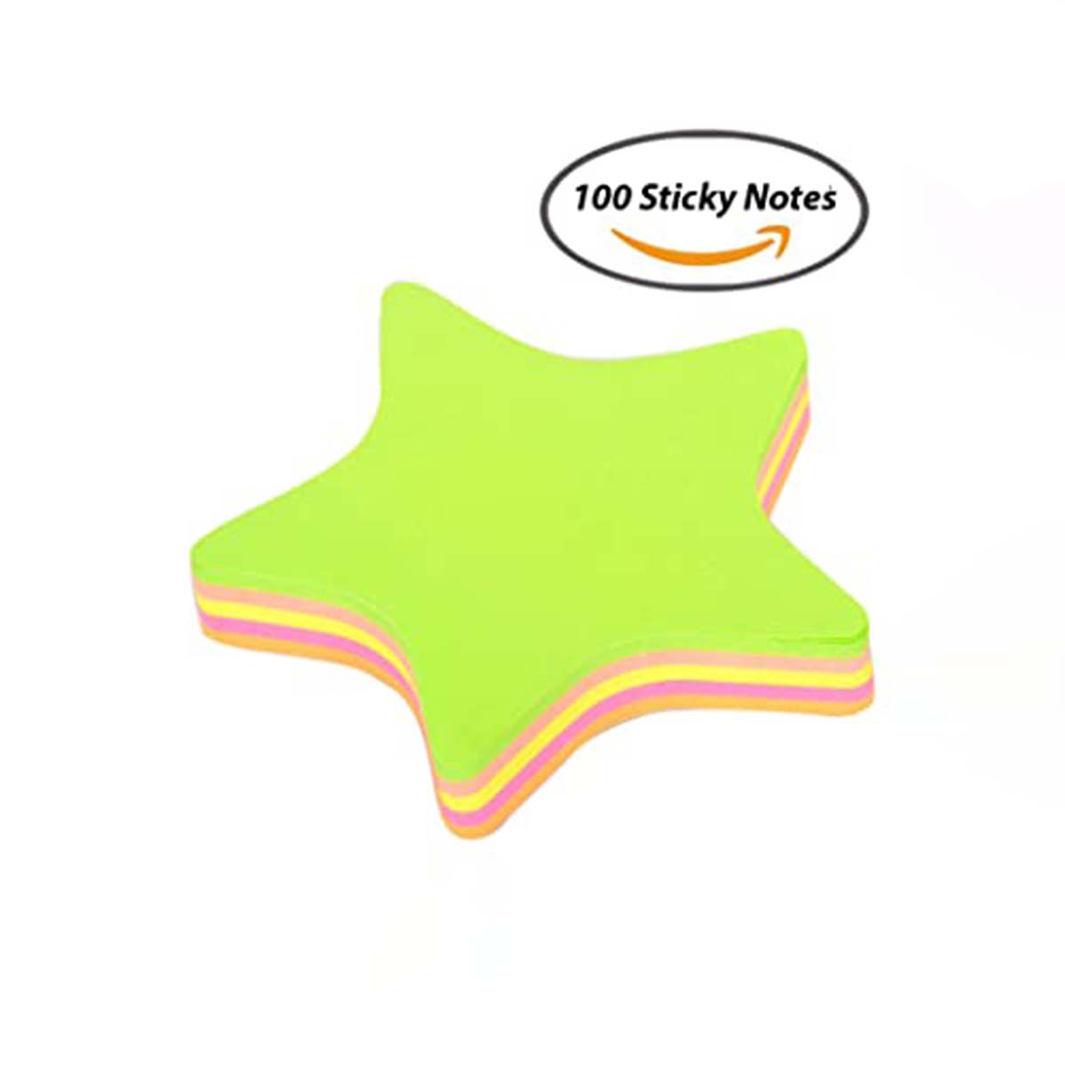 Multi color sticky note -Star- (3x3 inch) - 100 sheet | Daraz.com.bd