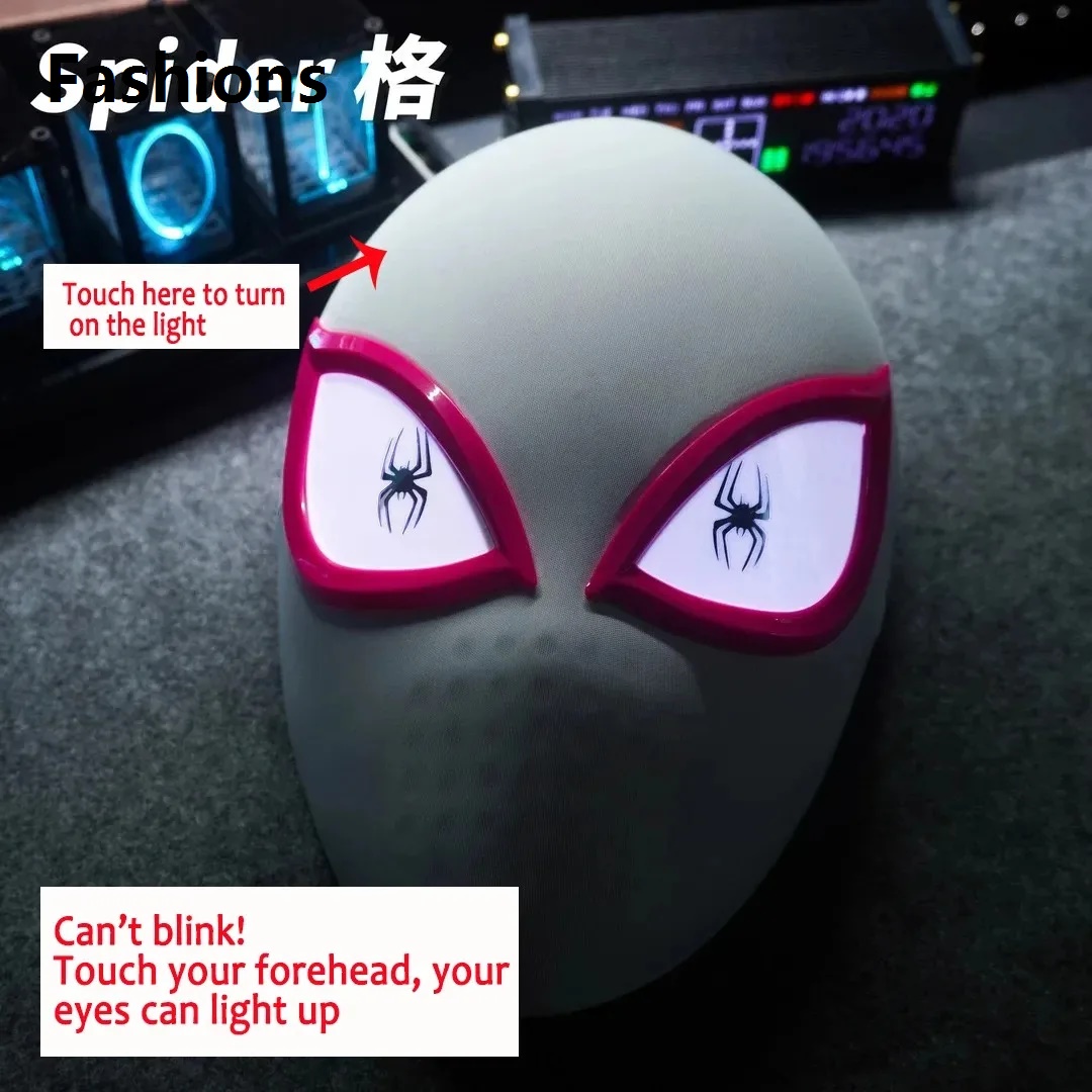 Fashions Spiderman Mask Eyes Movable Remote Control Spiderman Mask ...
