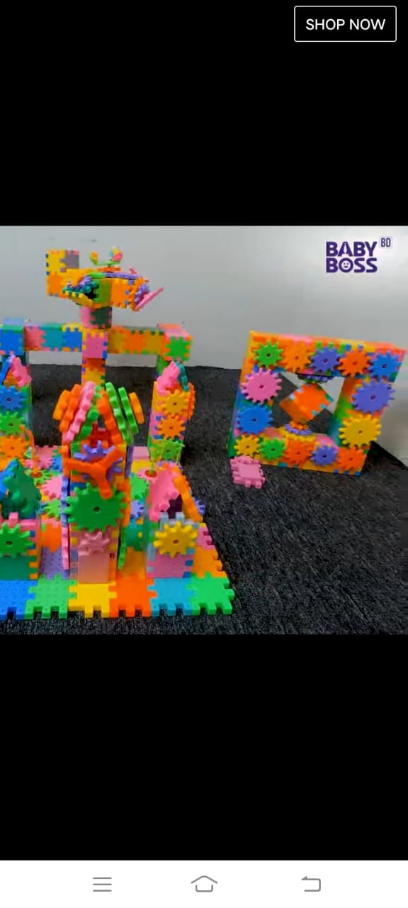 Braintastic 101 Pcs Miracle Bricks Motorized Spinning Gear Building ...