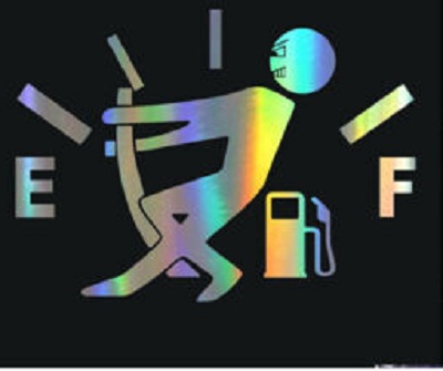 Car Styling Funny Fuel Tank Cap Sticker, Auto Vinyl Jdm Gage Empty Big ...