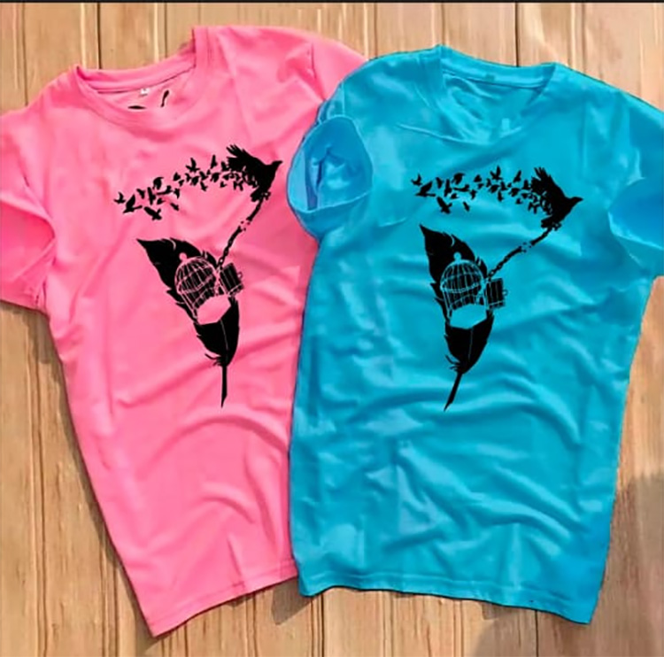 Couple - T Shirt, Unique Design | Daraz.com.bd
