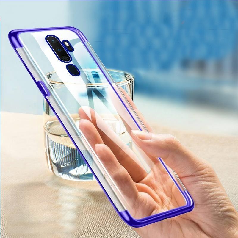 Oppo A5 2020 Case Luxury Laser Plating Transparent Clear Cover | Daraz ...