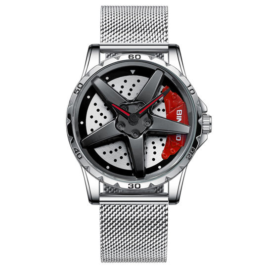 BINBOND Rotation Wheel Watch for Man Spinning Rim Hub Quartz Wristwatch ...