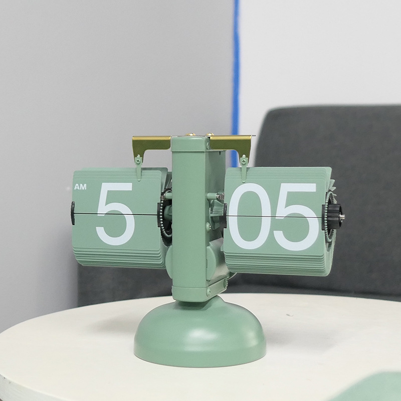 Desktop Flip Clock European Style Flip Clock Flip Digital Seat Clock ...