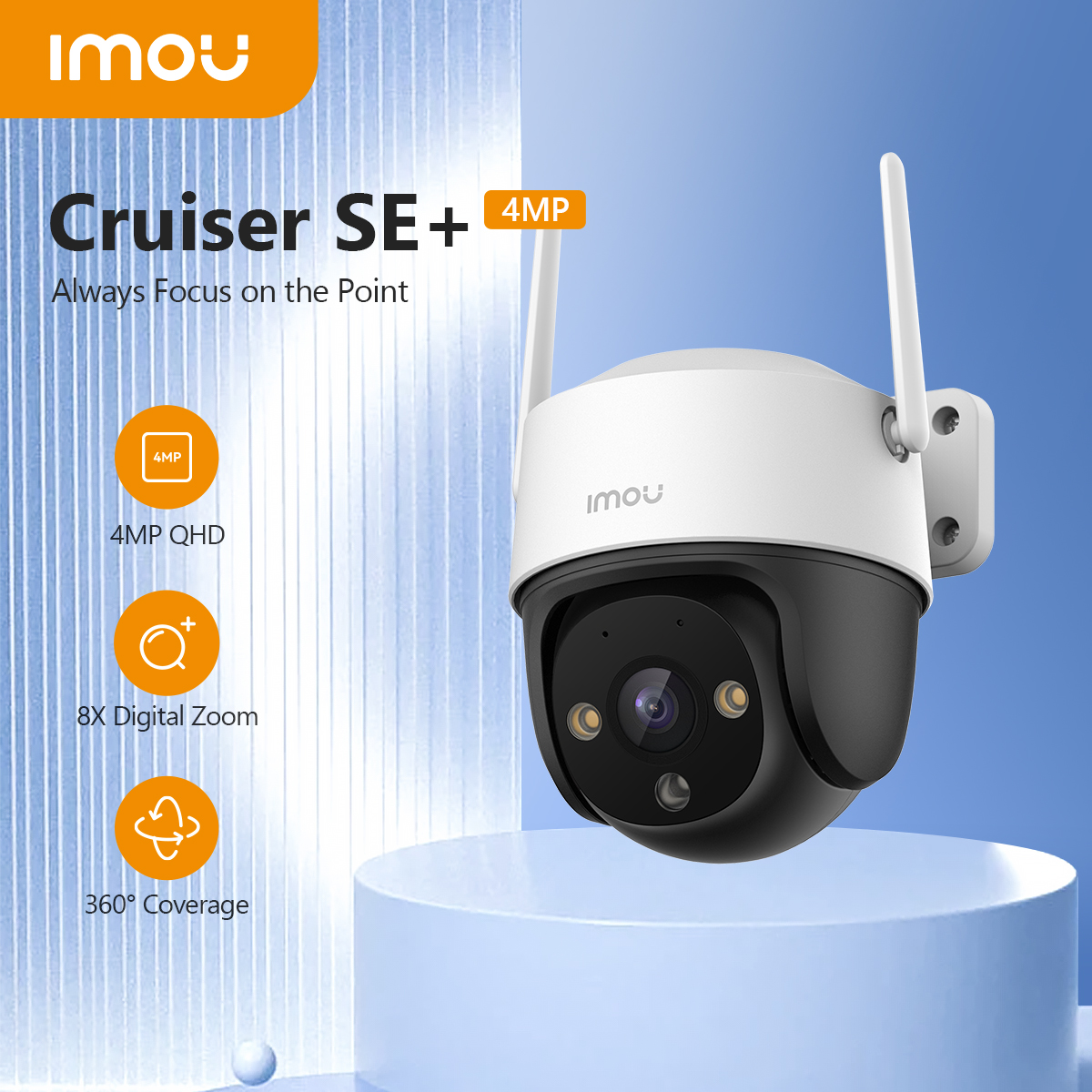 Imou Cruiser SE+ 2MP with two way talk Full HD 1080p Outdoor Motorized ...