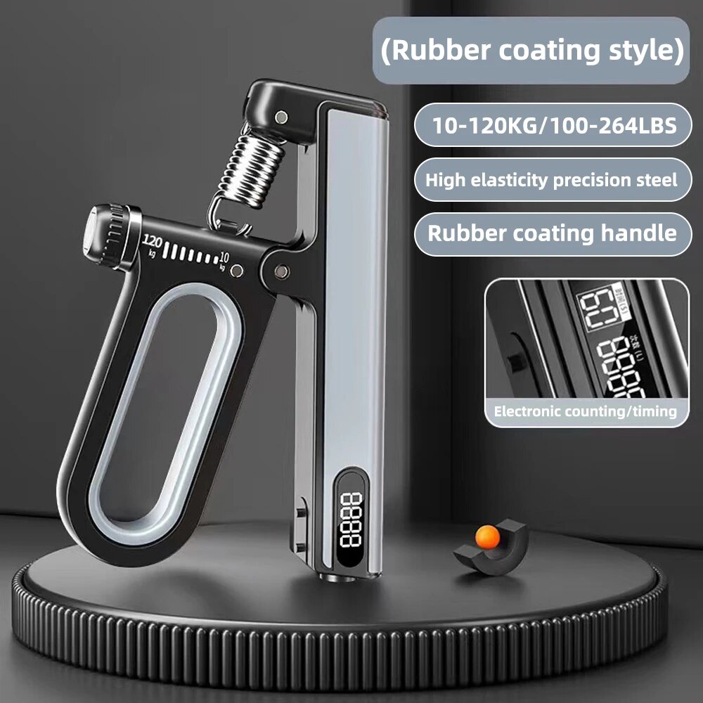 The New10-120kg Adjustable Hand Grip Strengthener Electronic Countable ...
