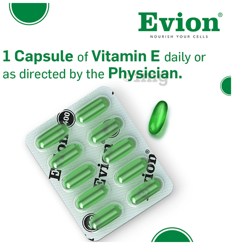 Evion 400 Vitamin E Capsules -20 Pcs | Daraz.com.bd