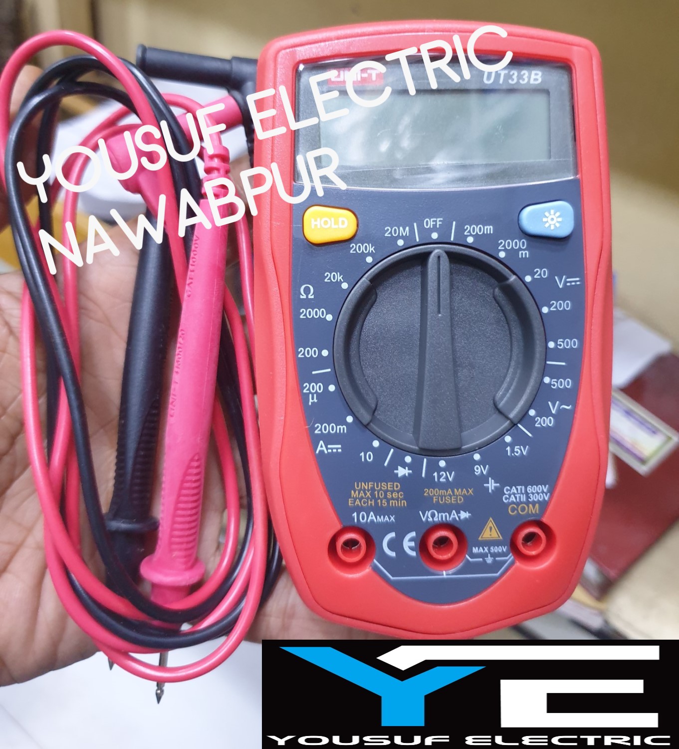 UNI-T UT33B+ Digital Multimeter - Auto Backlight Off - Loud Buzzer ...