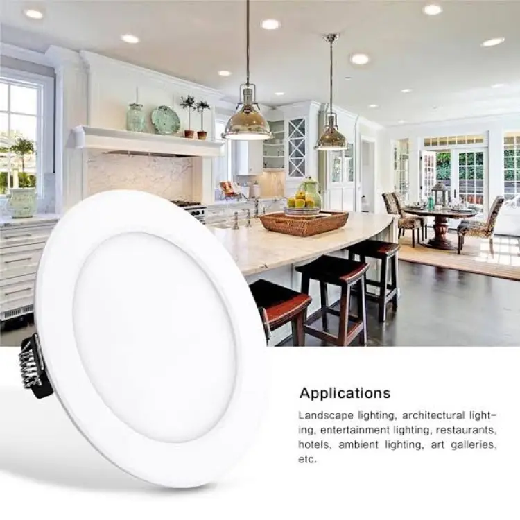 Round Led Recessed Ceiling Panel Down Lights | Shelly Lighting