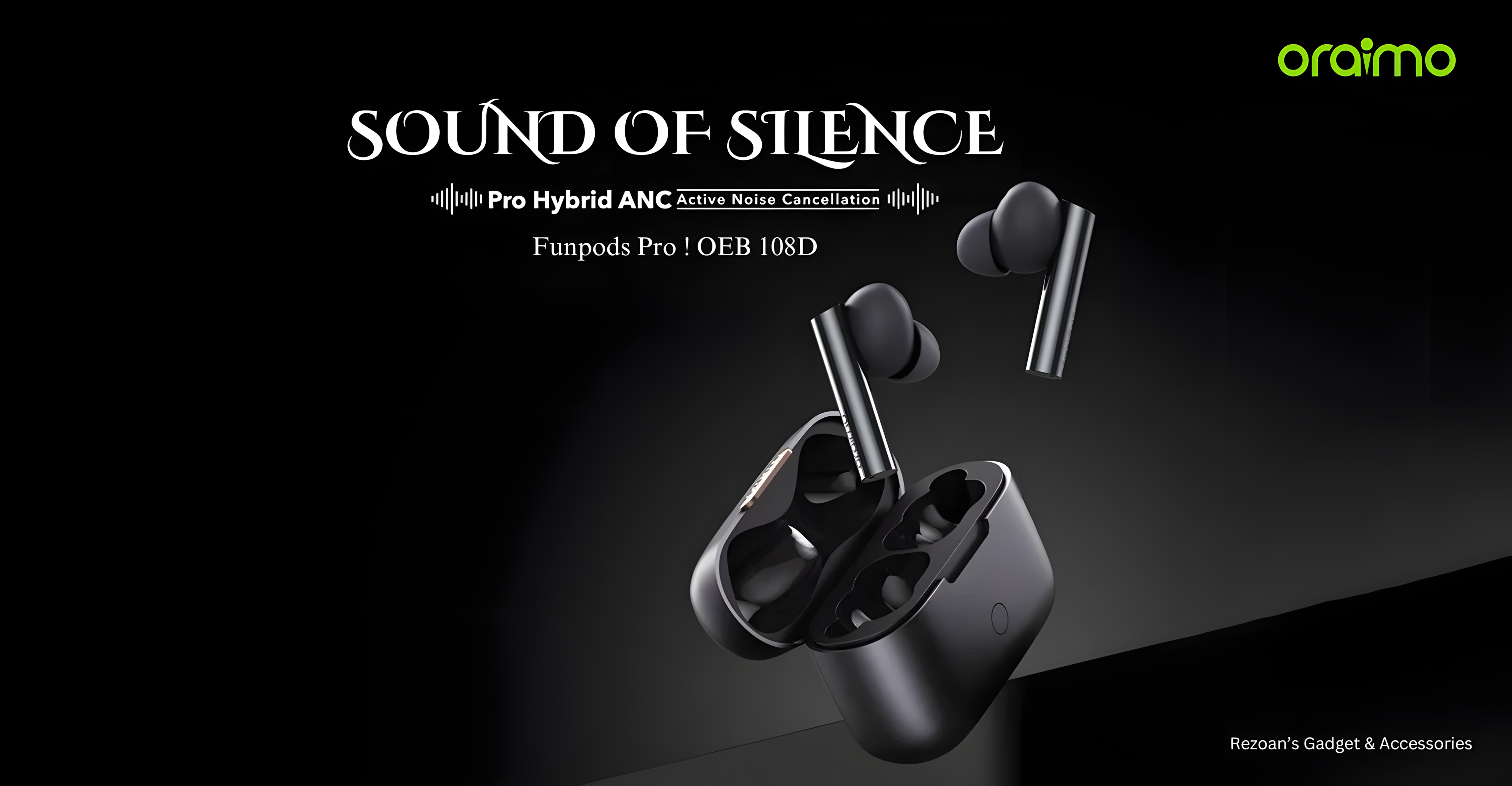 Oraimo Freepods Pro+ Hybrid ANC TWS Earbuds | Daraz.com.bd