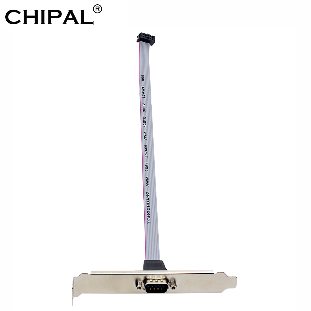 For Motherboard 9 Pin Female To Rs232 Db9 Pin Com Port Ribbon Serial ...