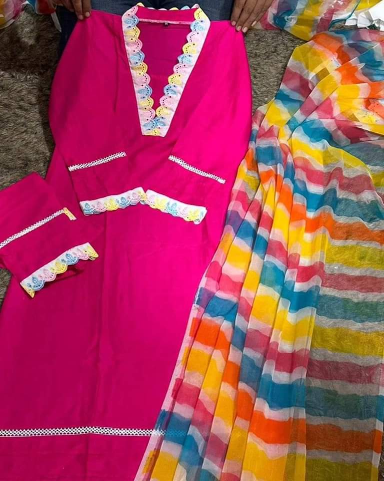 New Exclusive Cotton Fabrics Readymade Digital Pint 3 piece for women ...