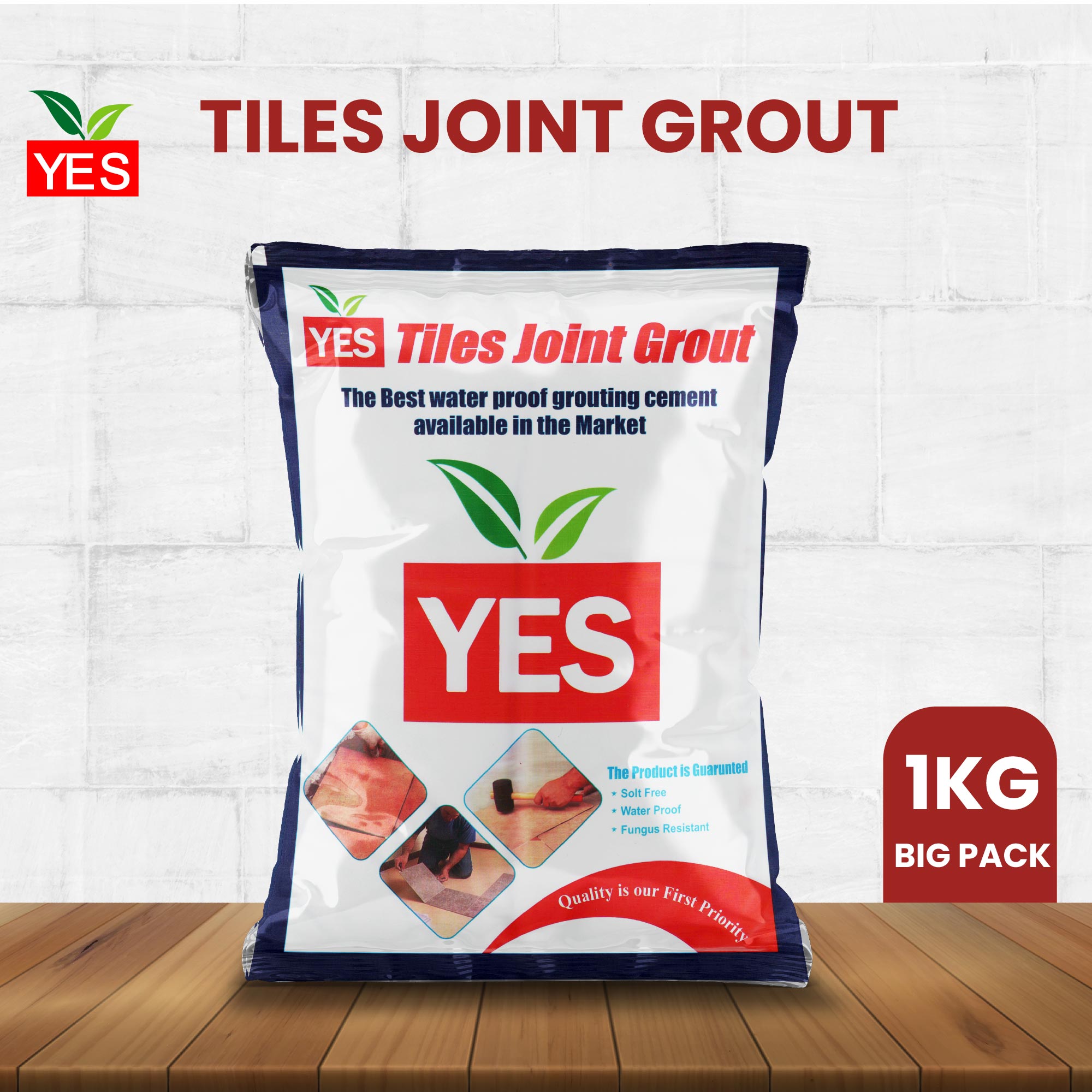 YES Grout Tiles Putty/White Cement For Arts & Plumbing- 1kg | Daraz.com.bd