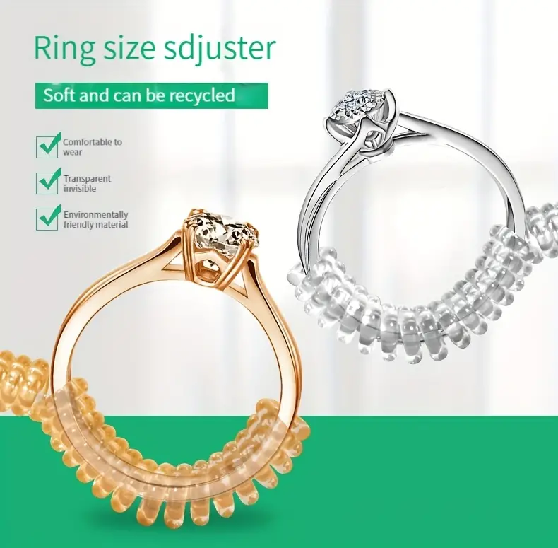 Ring Size Adjuster for Women Insert Guard ring Tightener Ladies Girls ...