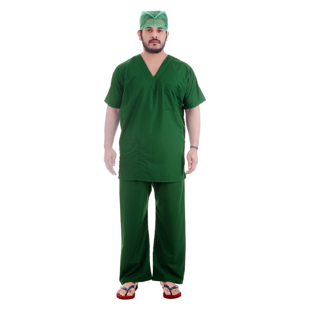 Medical Ot Dress Nursing Uniform For Doctors & Students Green And Blue
