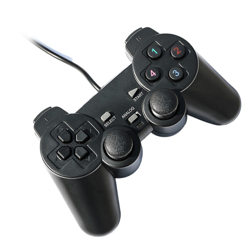 wired Gamepad PC Dual Vibration Wired Game Controller Gaming Joypad ...