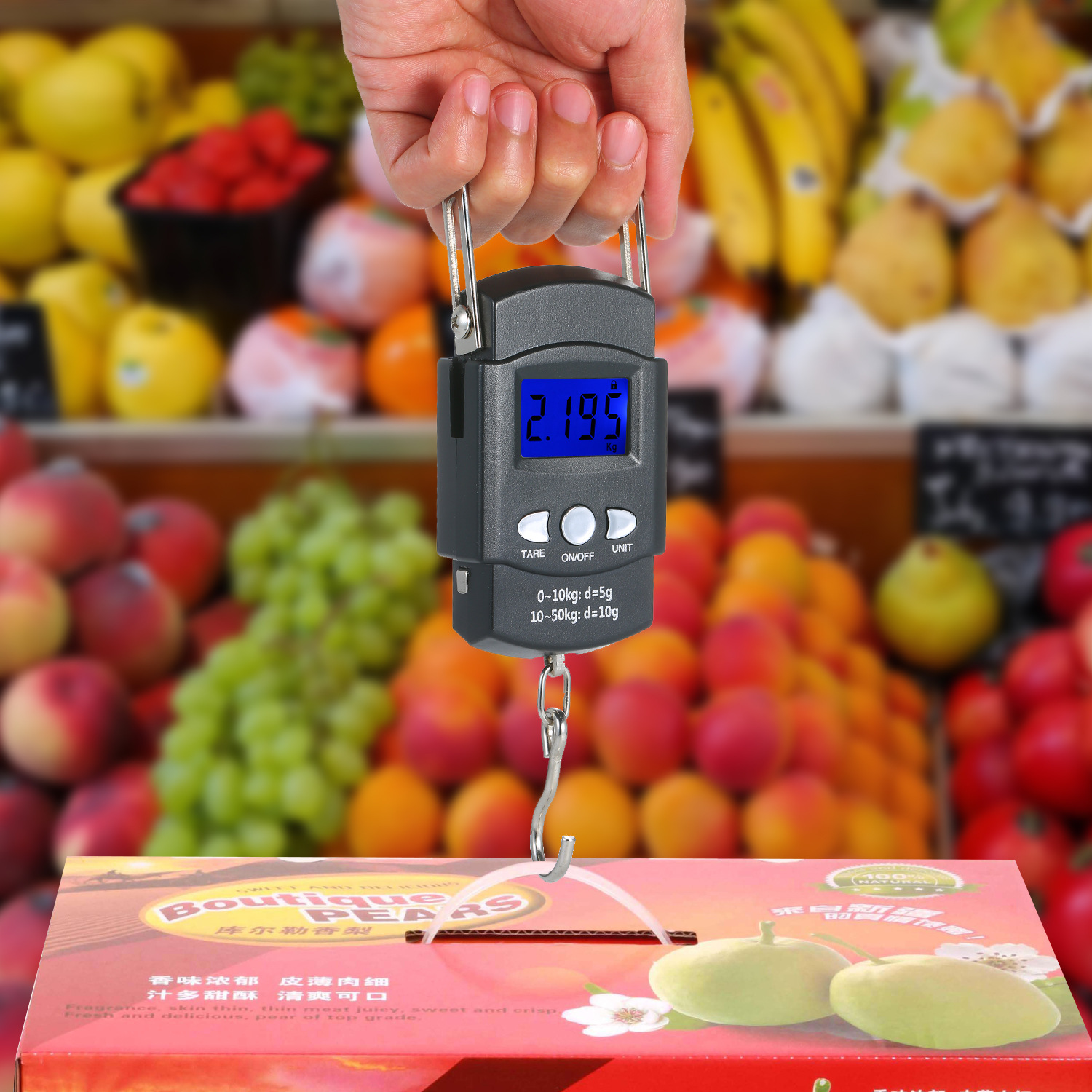 Heavy Duty Portable Hook Weighing Machine Digital Type Manual Weight M ...