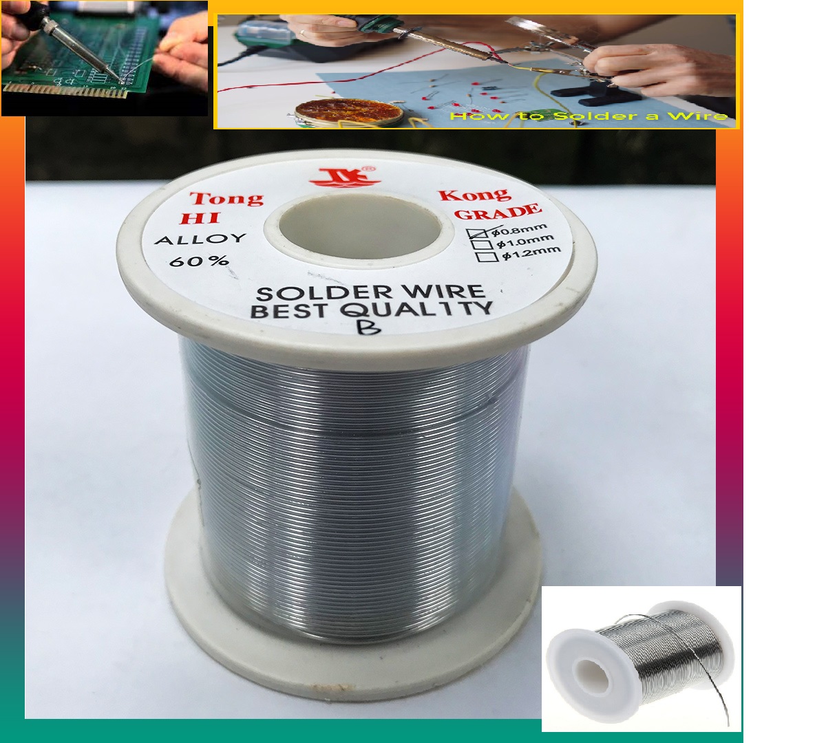 Tong Kong Hi Grade Big Size Solder Lead Spool 60% Alloy 600G | Daraz.com.bd