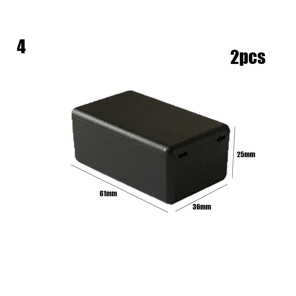 1/2pcs Black ABS Plastic High Quality Electronic Project Box Instrument ...