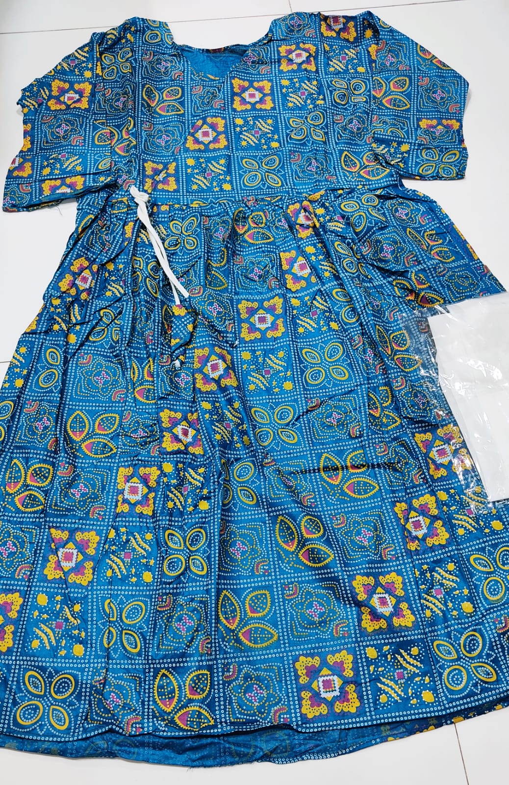 Chameli Crush Calf Attire Clothing Premium Indian cotton Gown with ...