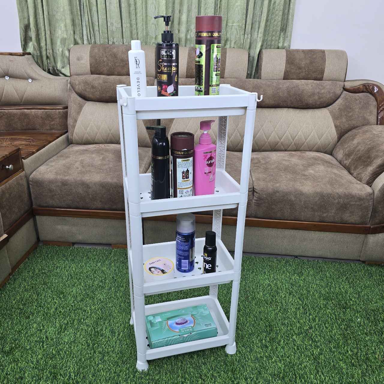 4 Tiers Rectangular Storage Rack | Daraz.com.bd