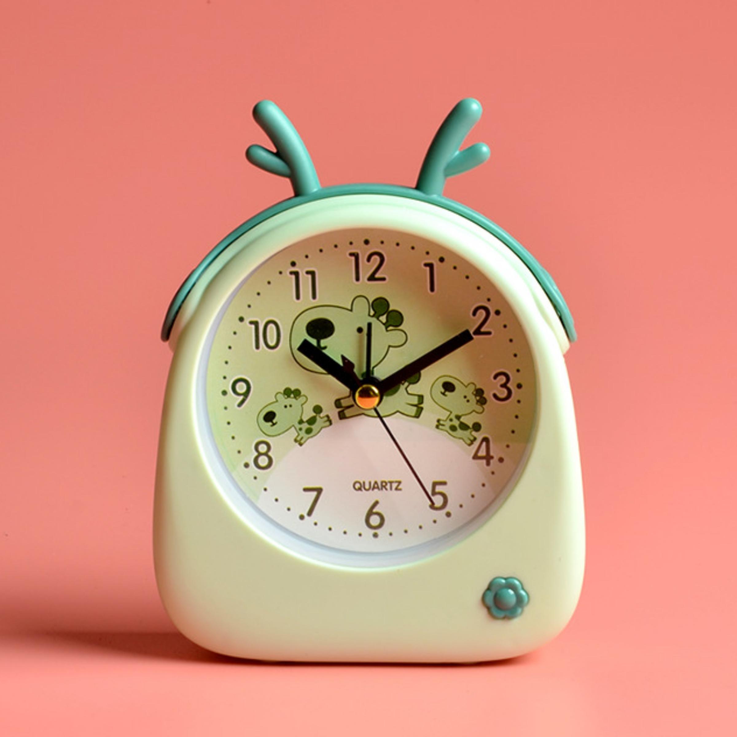 Cartoon Animal Alarm Clock Cute Personality Antlers Desktop Children ...