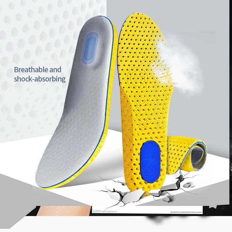 1Pair Orthopedic Memory Foam Insoles For Shoes Sole Mesh Breathable ...