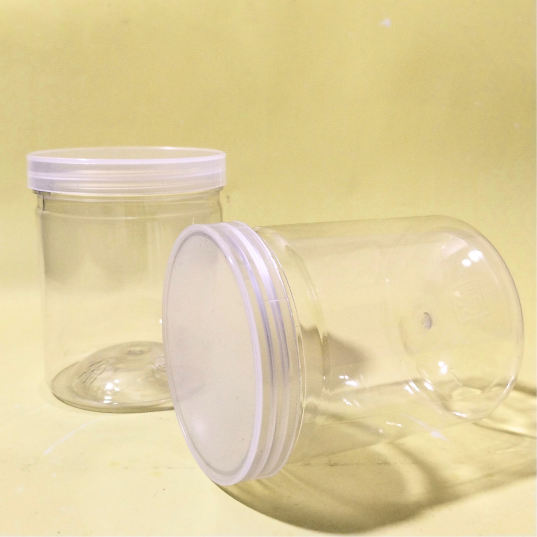 2 PCS Plastic jar ( 250 GM ) . storage for MASALA . Keep your spices ...