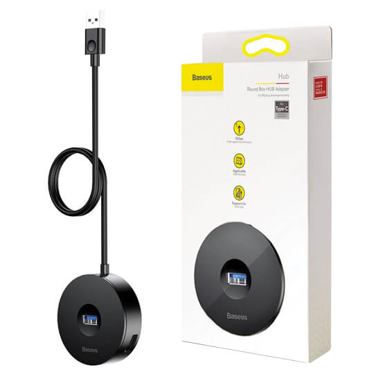 Baseus Round HUB Adapter 4 in 1 | Daraz.com.bd