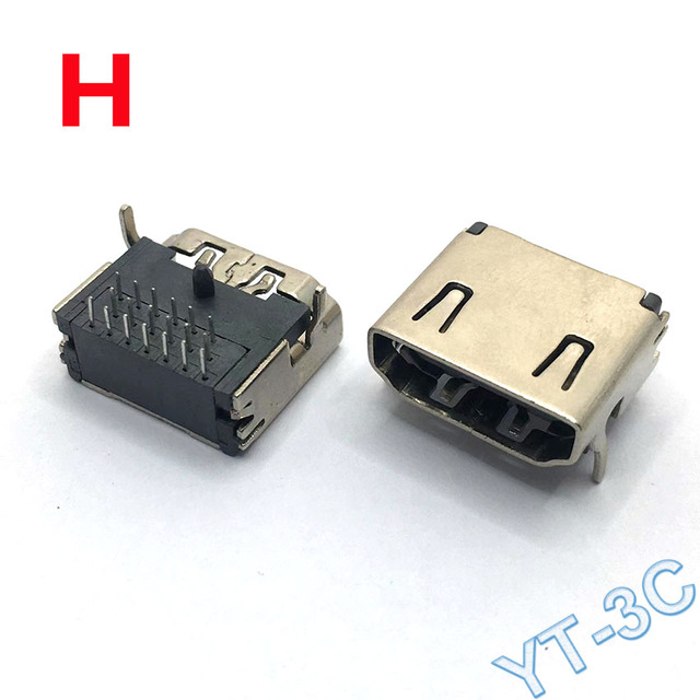 1pcs New Hdmi 20p Male Plug Connector Hdmi Female Socket Jack Hdmi ...