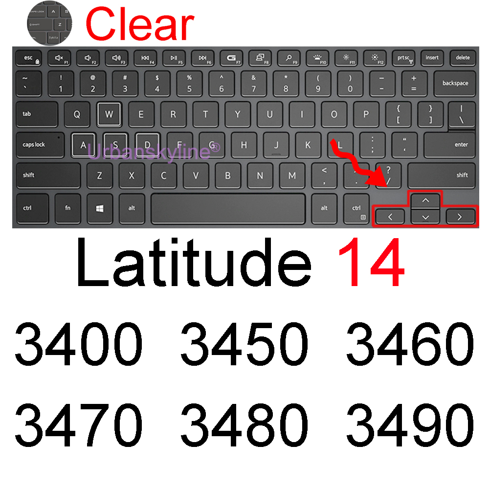 Keyboard Cover for Dell Latitude E5450 E5470 E5480 E5490 E7450 E7470 ...