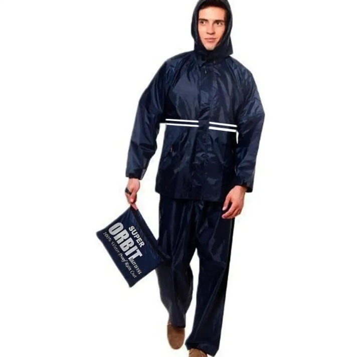 Pvc Nylon Rain coat for Men XL/XXL Black/Blue | Daraz.com.bd