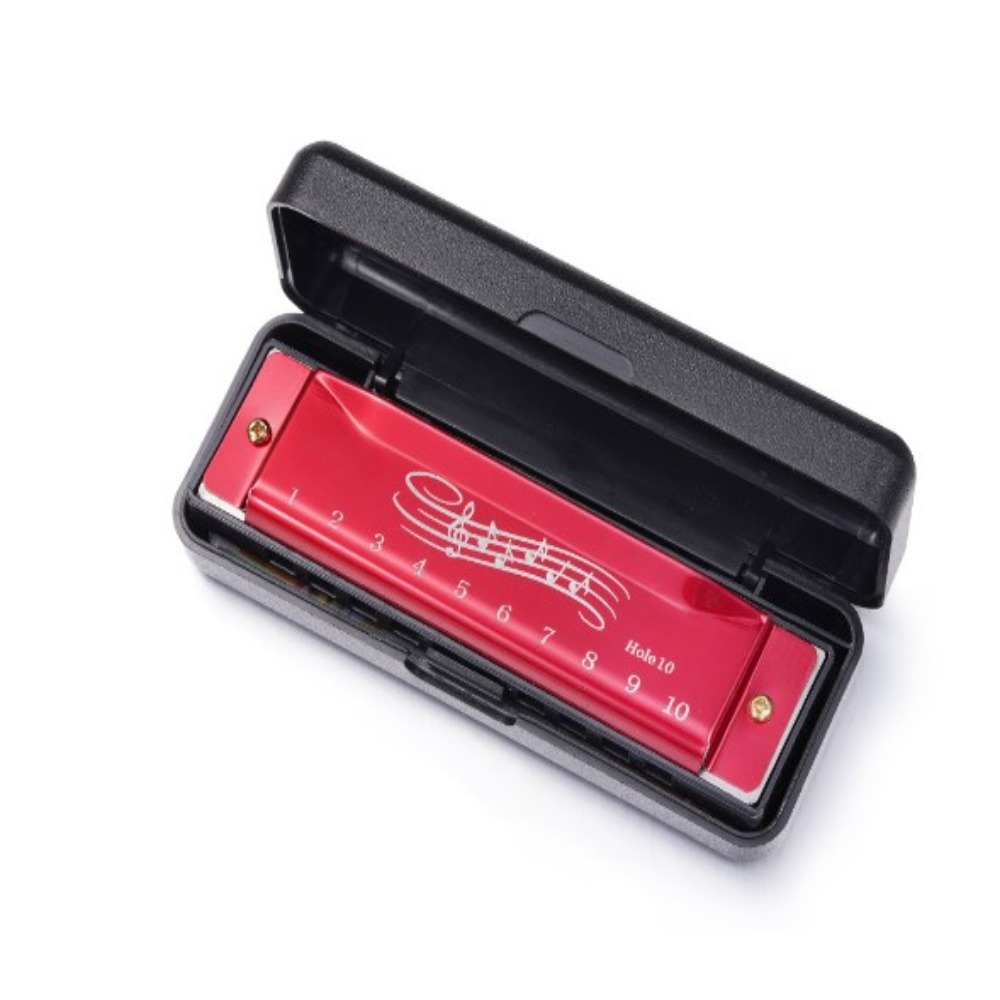 Safe and Non-toxic Blues Harmonica Portable ABS+Metal Rectangle Mouth ...