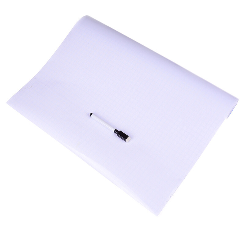 Removable WhiteBoard Wall Paper Sticker Dry Erase Office Vinyl Decor ...