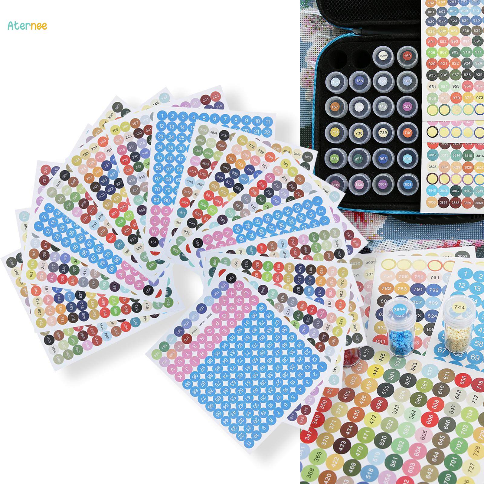 DMC Floss Number Stickers Classification Labels Letters Stitch Tool ...