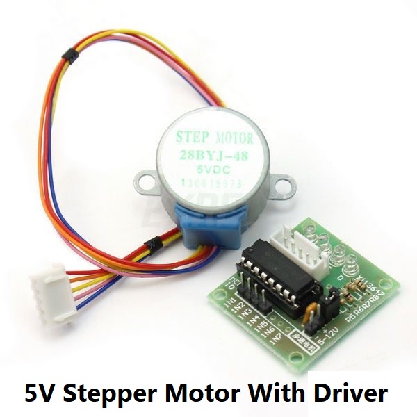 Driver With 5V Stepper Motor DC 5V 28BYJ-48 4 Phase 5 Wires With ...