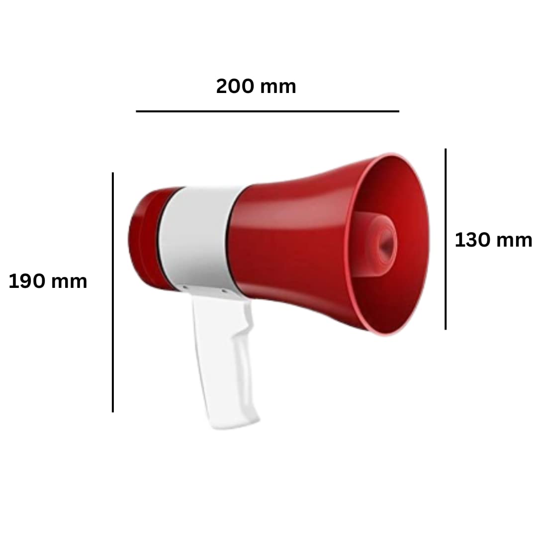 80 Watt Handheld Megaphone with USB and Memory Card Recorder or ...