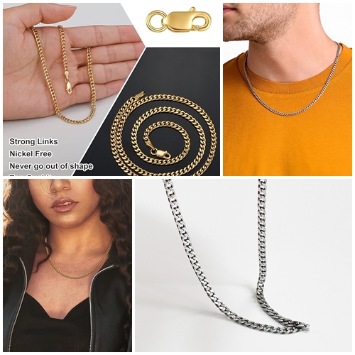 Fashion stylish Chain Stainless Steel Neck Chain for Men and Boys
