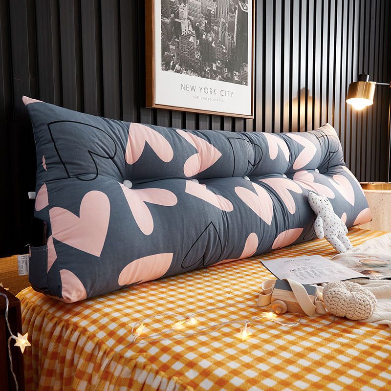 Net Red Bed Head Cushion Big Backrest Sofa Long Cushion Bed Tatami Soft ...