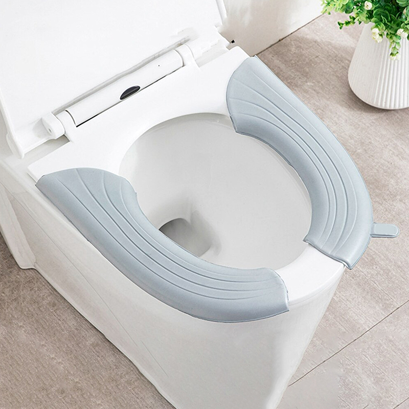 2Pcs/set Waterproof Toilet Seat Cover Closestool Mat Washable Bathroom ...