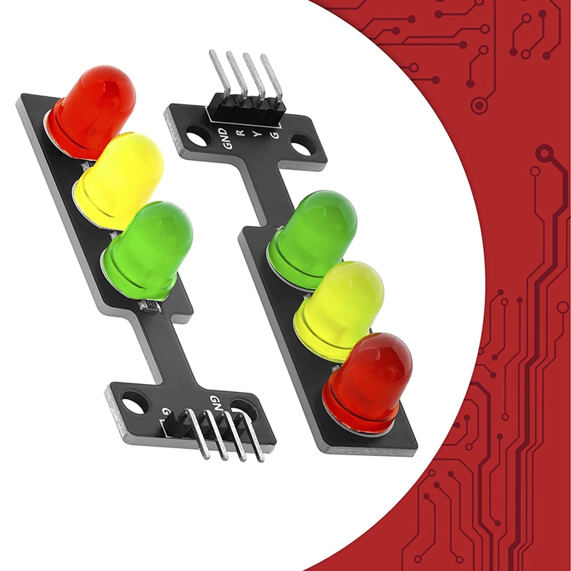 XHHDQES 5x LED Traffic Light Module Creative DIY Mini Traffic Light 3.3 ... XHHDQES 5x LED Traffic Light Module Creative DIY Mini Traffic Light 3.3 ...