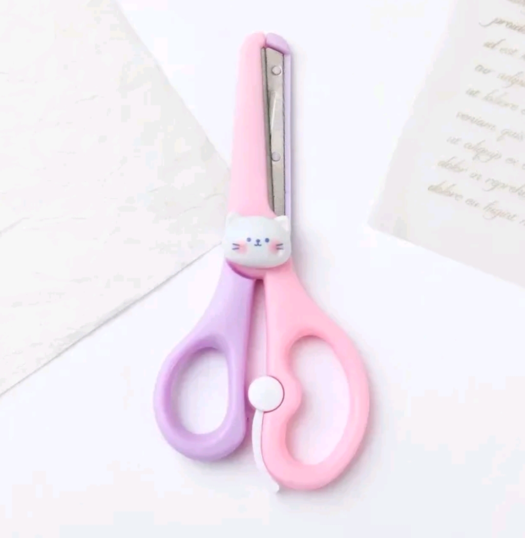 Scissors Cute Cartoon Animal Stationery Scissors DIY Scrapbook Cutting ...