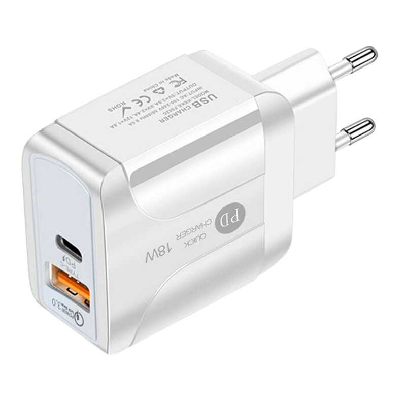Fast Charg Adapter,PD18W Fast Charge Charger 5V3A Charger Type-C QC3.0 ...