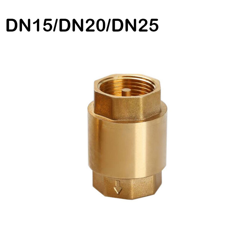 1pc Dn15/dn20/dn25 Brass Female Thread In-Line Spring Check Valve One ...