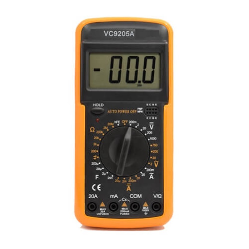 DT9205A 9205A Digital Multimeter DT9205A Voltage Ampere Ohm Meter Test ...