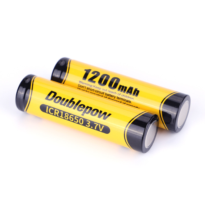 Doublepow 18650 3.7V 1200mAh Rechargeable lithium battery 1 Piece ...
